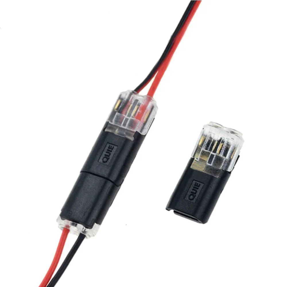 Two-wire plug connector with locking tab – choosemuc