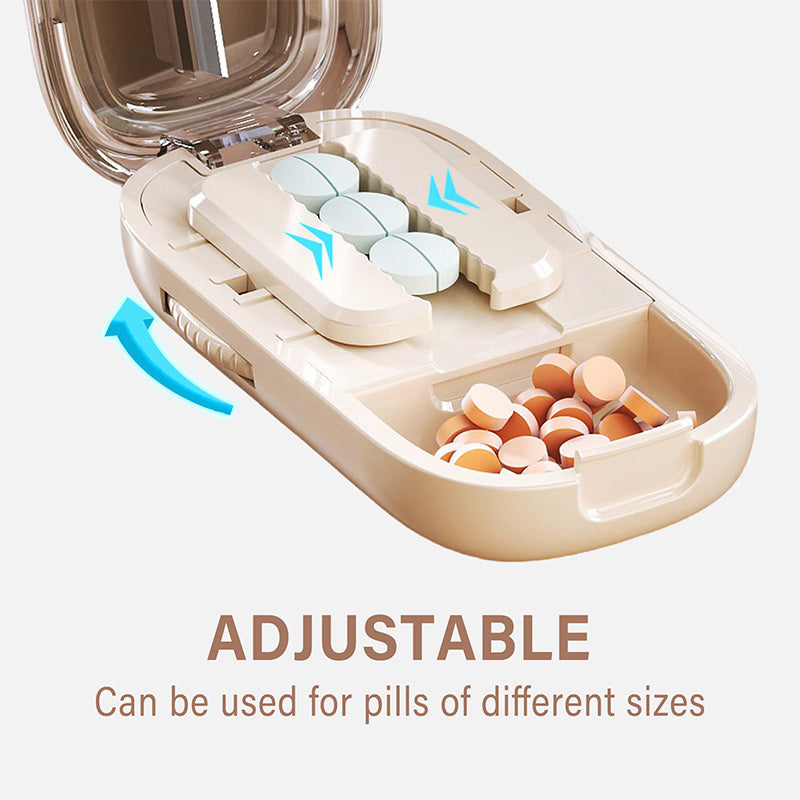 Portable Pill Box With Cutter – choosemuc