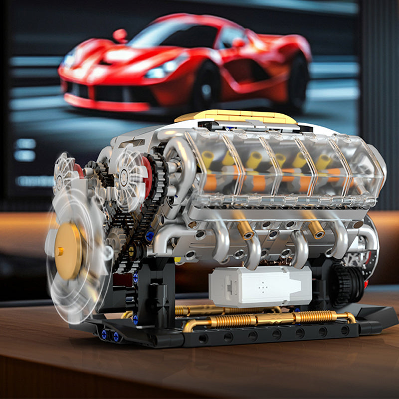 🎉Final Day Sale: 50% OFF🔥 - Building Blocks OHV V8 Small-Block Engine ...